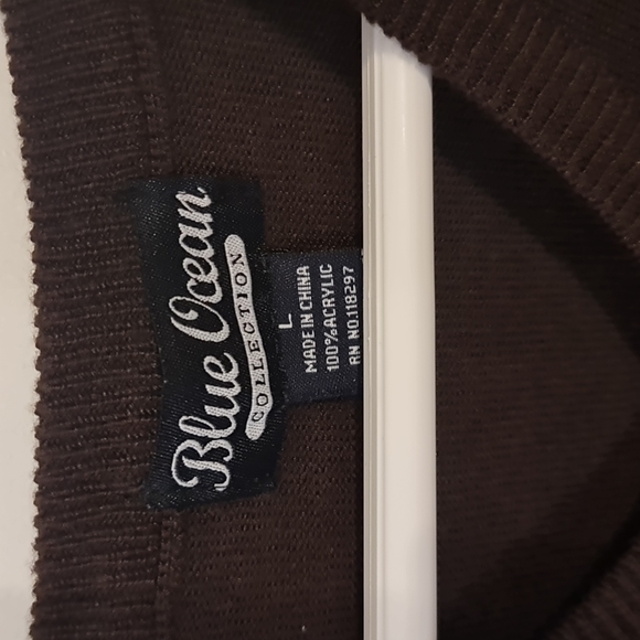 blue ocean | Sweaters | Blue Ocean Brown Sweater Vest Large | Poshmark